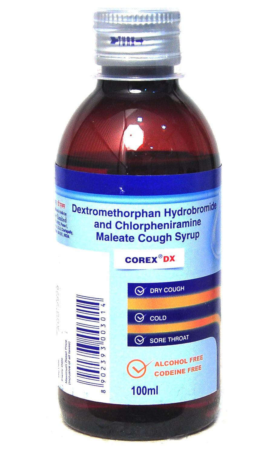 Rhodon Svastha. COREX DX COUGH SYP 100ML (NOT AVAILABLE)
